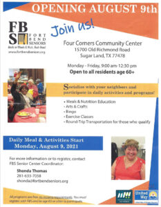 Four Corners Community Center – Fort Bend County Fresh Water Supply ...